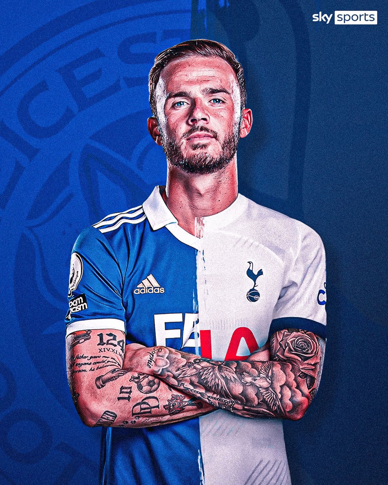 詹姆斯·麦迪森将于周三在托特纳姆热刺接受体检，莱...