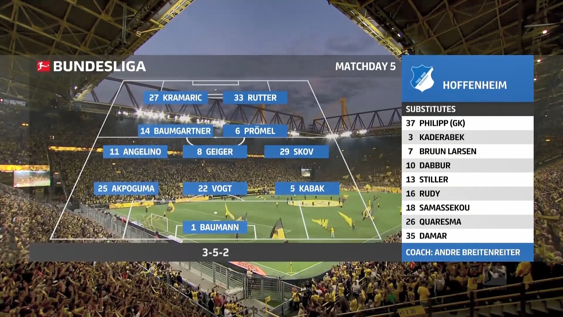 全场精华|22-23德甲05 多特蒙德1-0霍芬海姆
