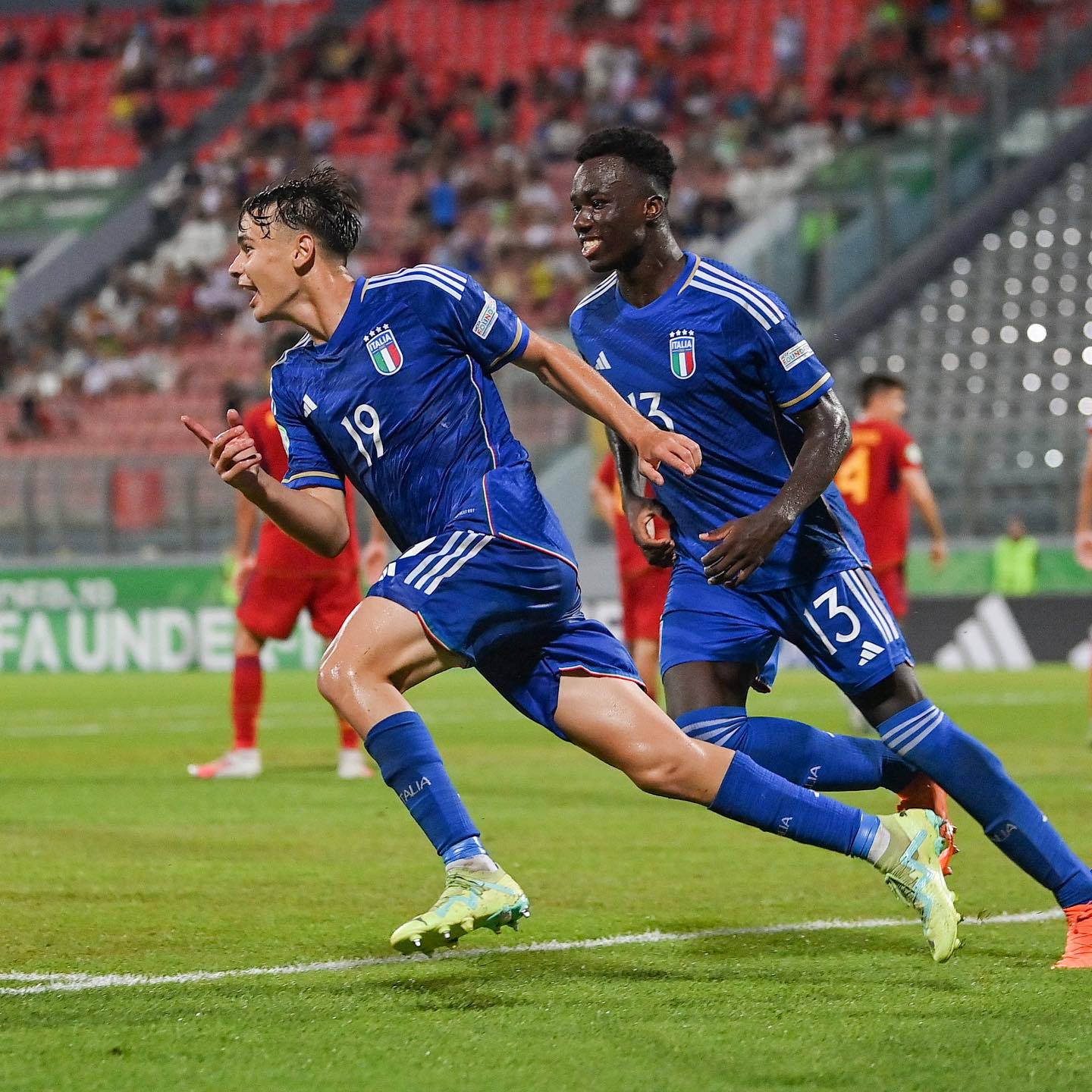 🇮🇹今晨进行的欧青赛U19半决赛中，意大利U19...