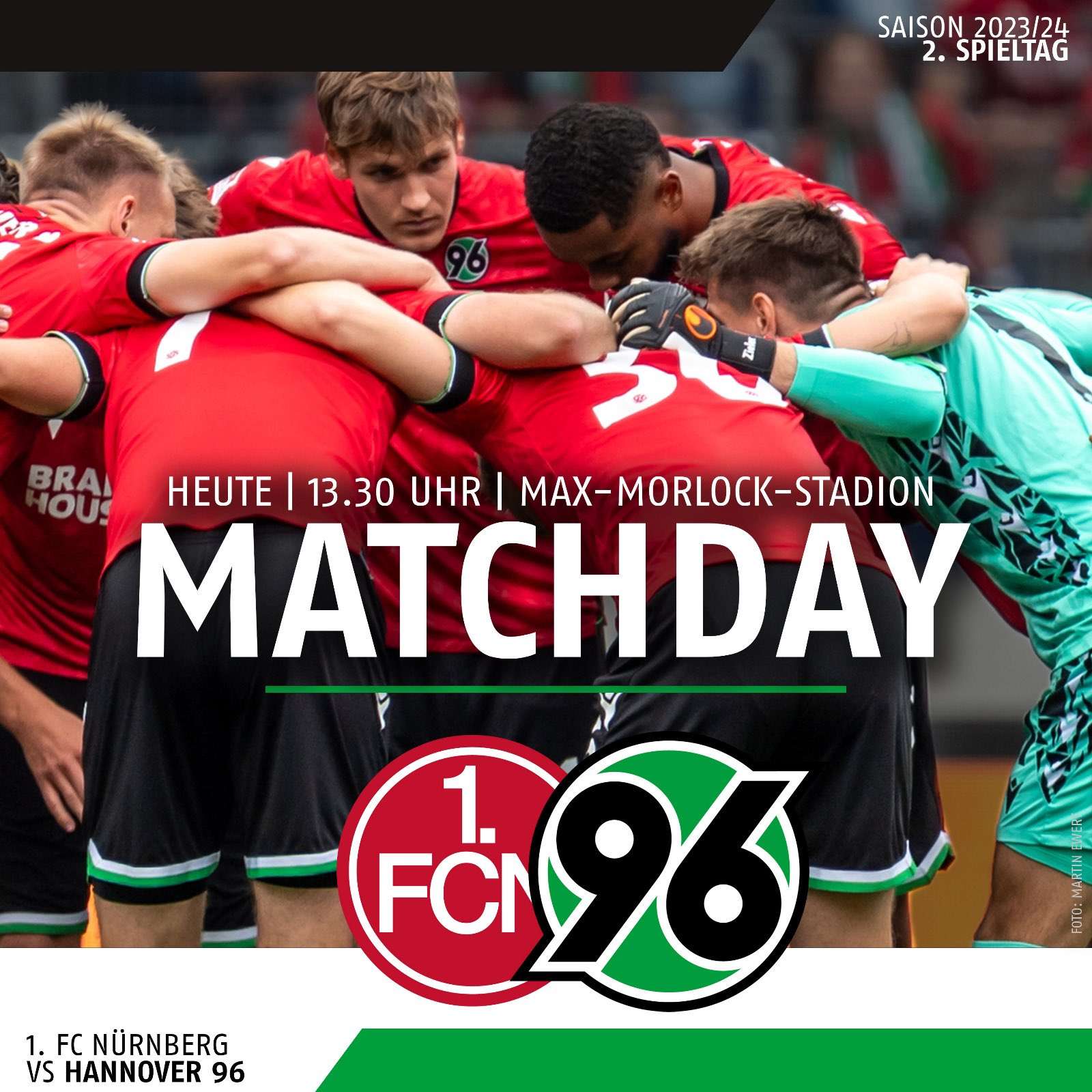 MATCHDAY！我们客战纽伦堡的首发公布。加油...