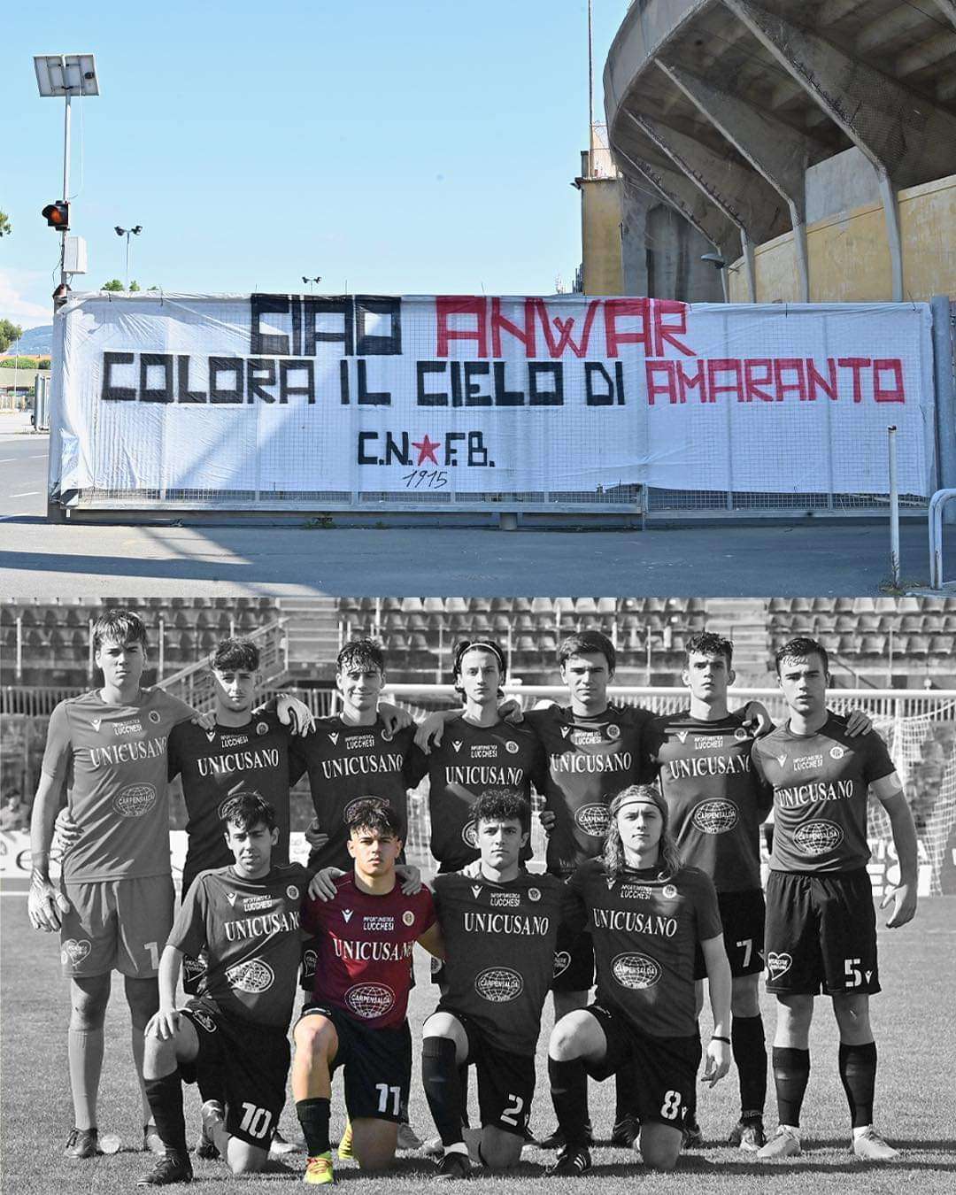 6月4日，利沃诺青年队球员Anwar Megbl...