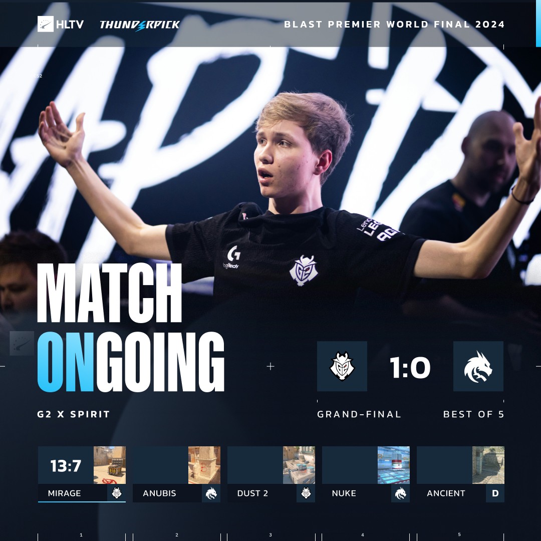 铁血防守！BLAST世决：G2一波流带走图一，暂1-0领先绿龙