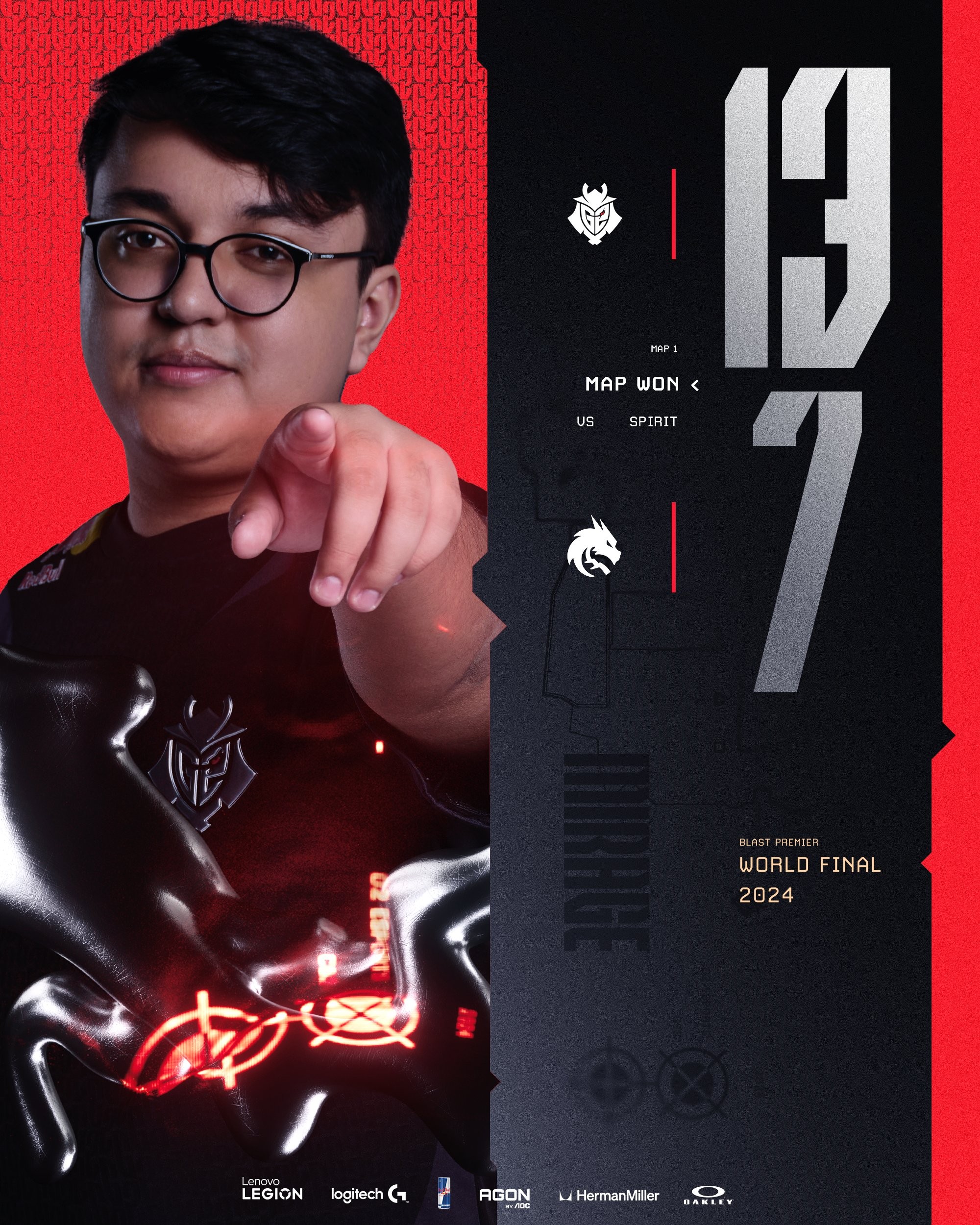 铁血防守！BLAST世决：G2一波流带走图一，暂1-0领先绿龙